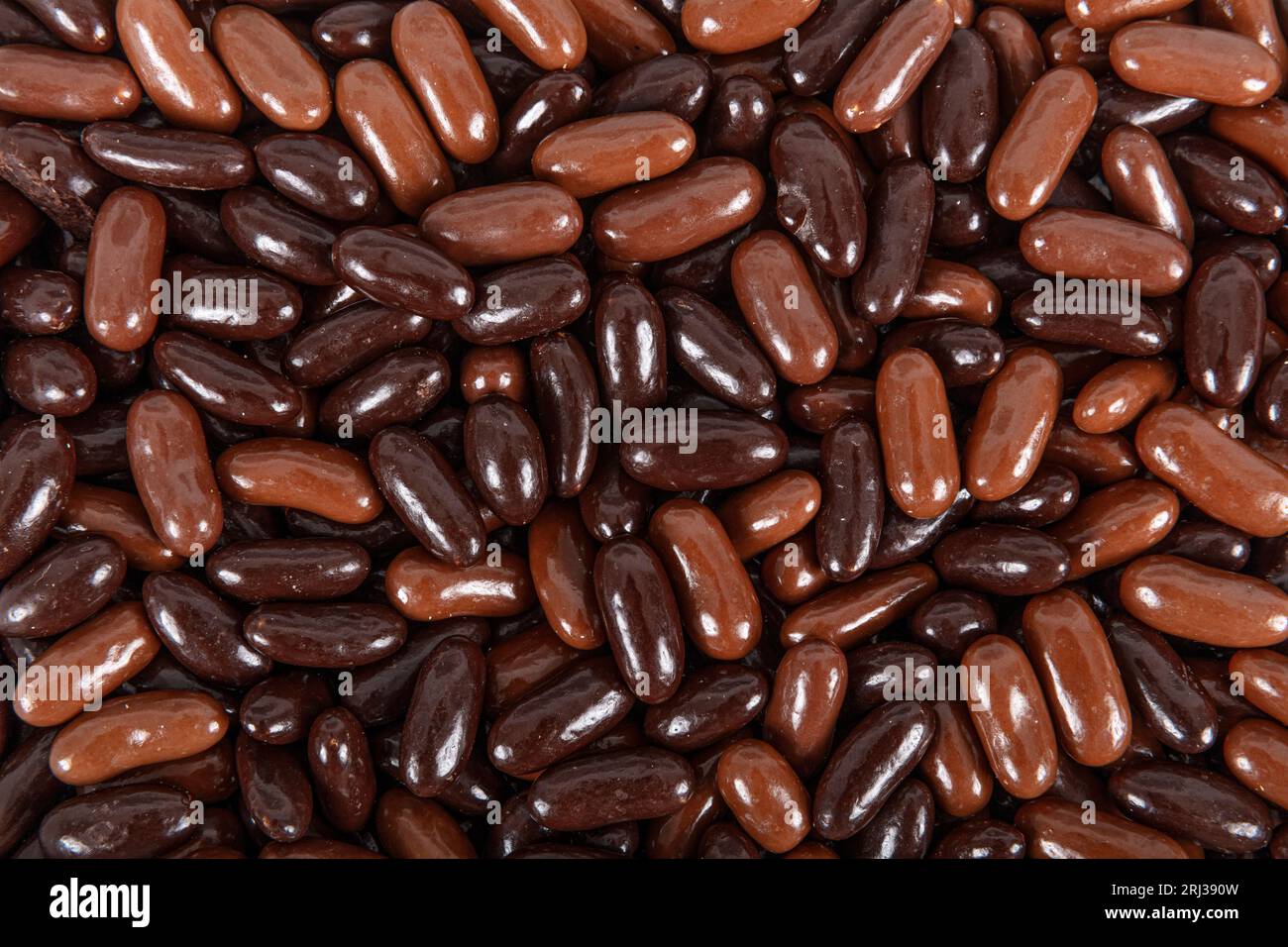 Sweets in milk chocolate, dragees. Desserts for Candybar. Small candies ...