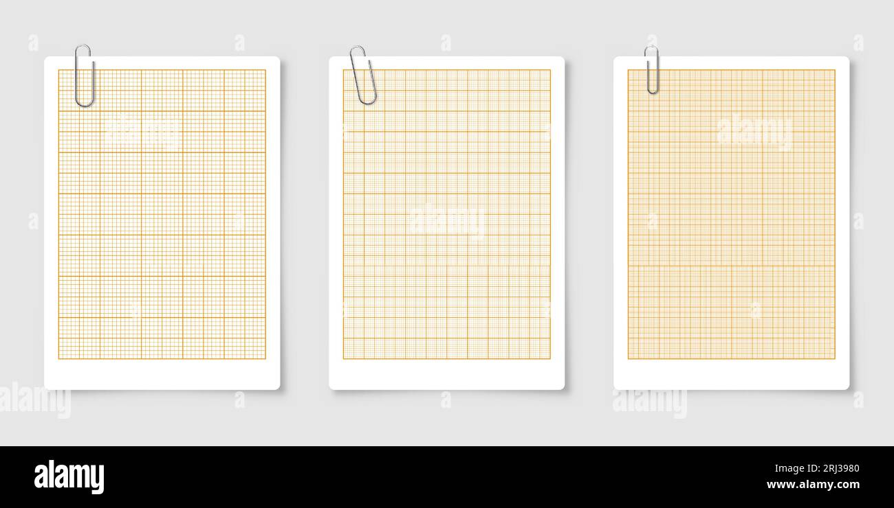 Sheet of graph paper with grid. Millimeter paper texture, geometric ...