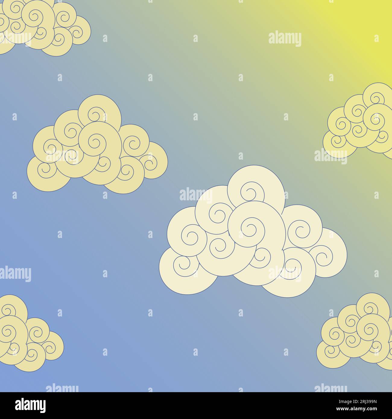 Stylized clouds background Stock Vector Image & Art - Alamy