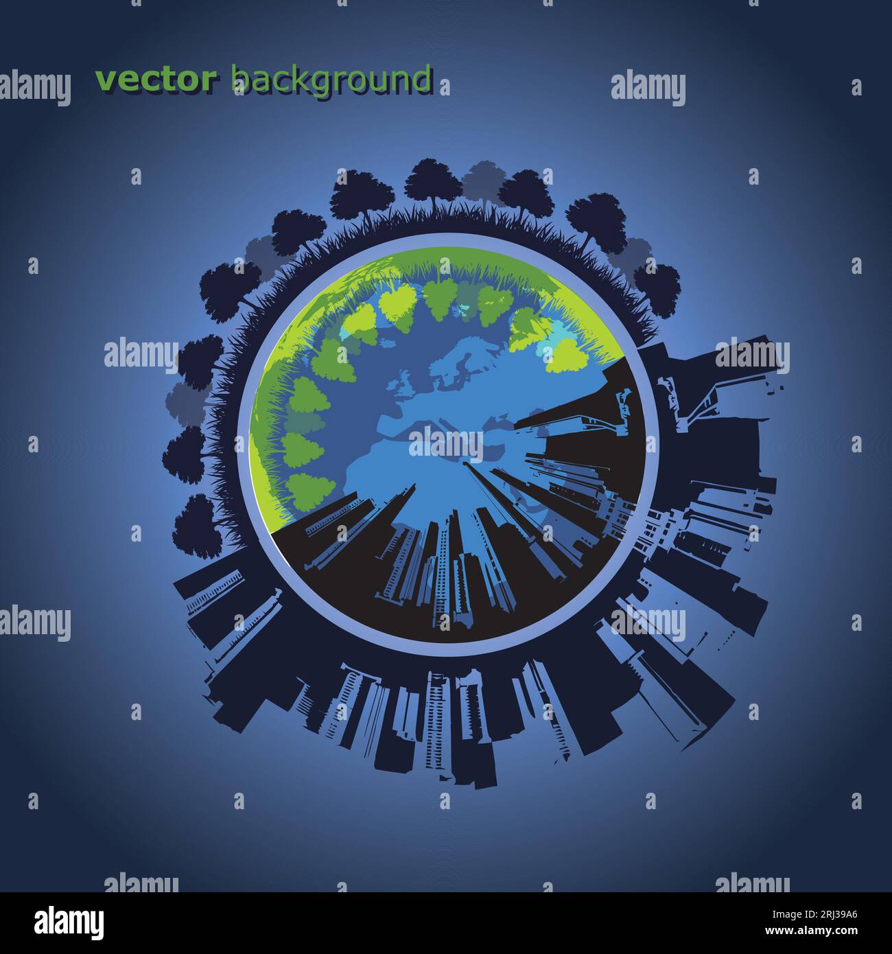 Polluted Globe Vector Stock Vector Image & Art - Alamy