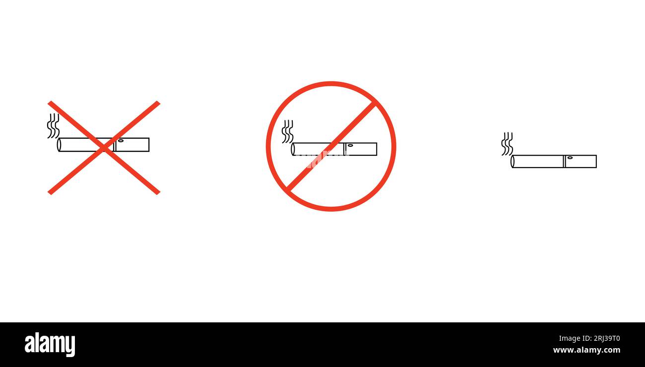 smoking ban - cigarette icon vector illustration Stock Vector Image ...