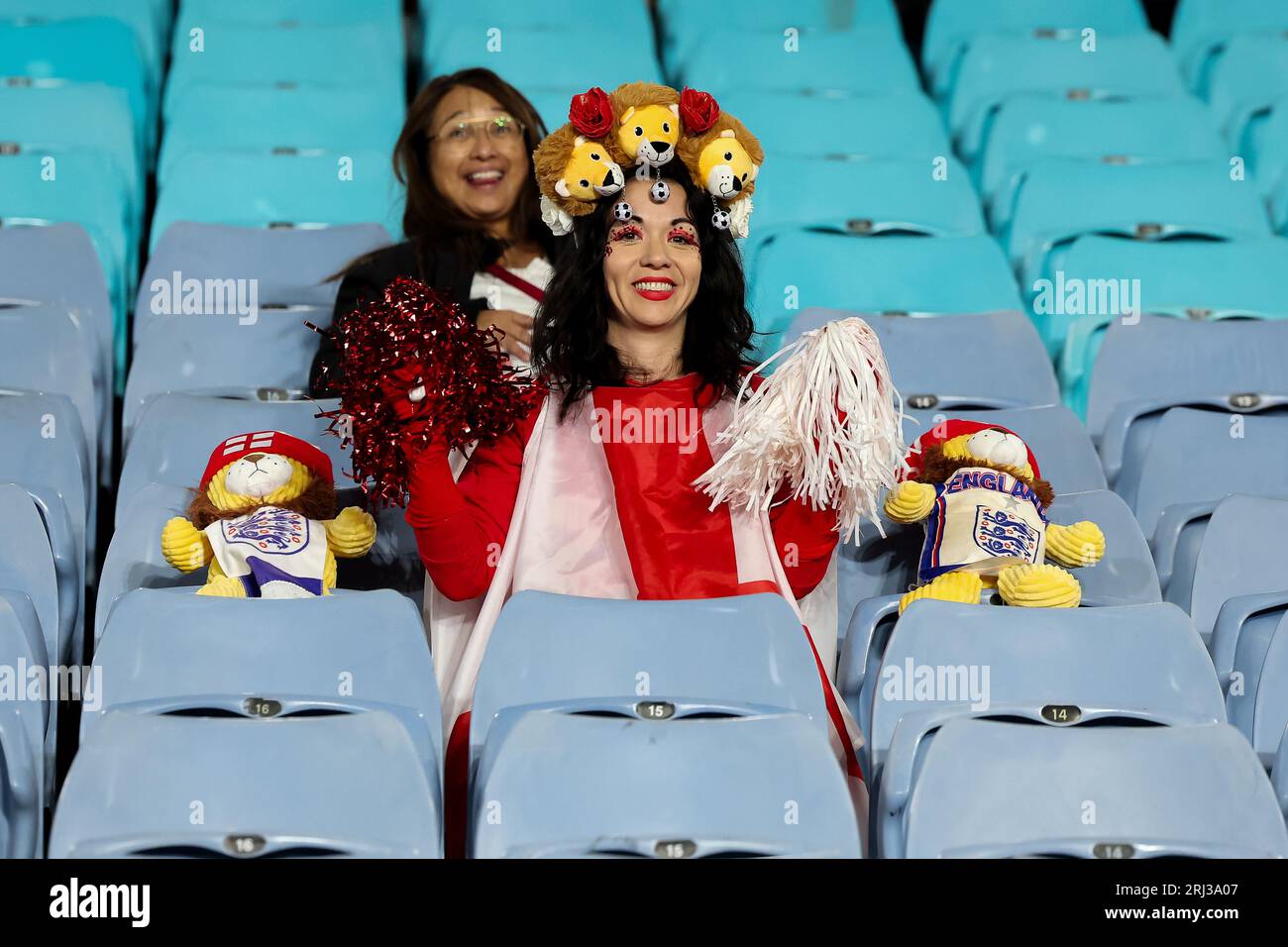 Sydney, Australia, 20 August, 2023. English fan during the Women's ...