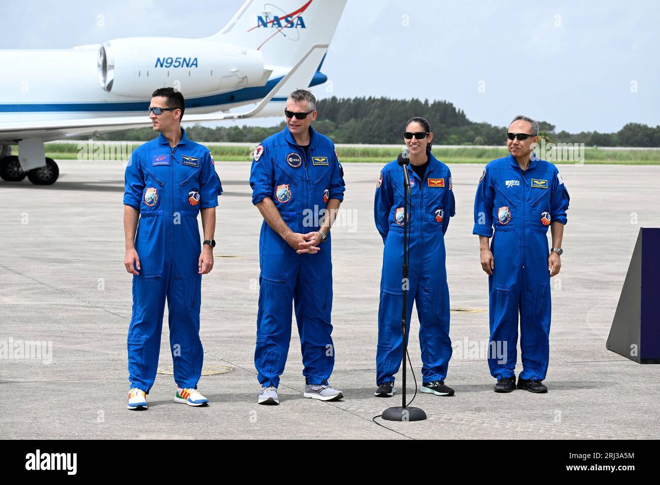 Members of the next NASA-SpaceX crew to fly to the International Space ...