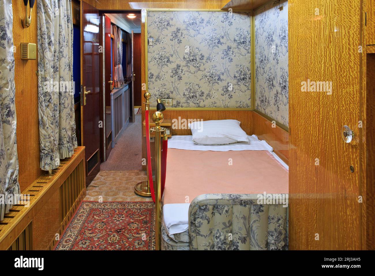 The bedroom of Yugoslav Marshal Josip Broz Tito (1892-1980), president ...