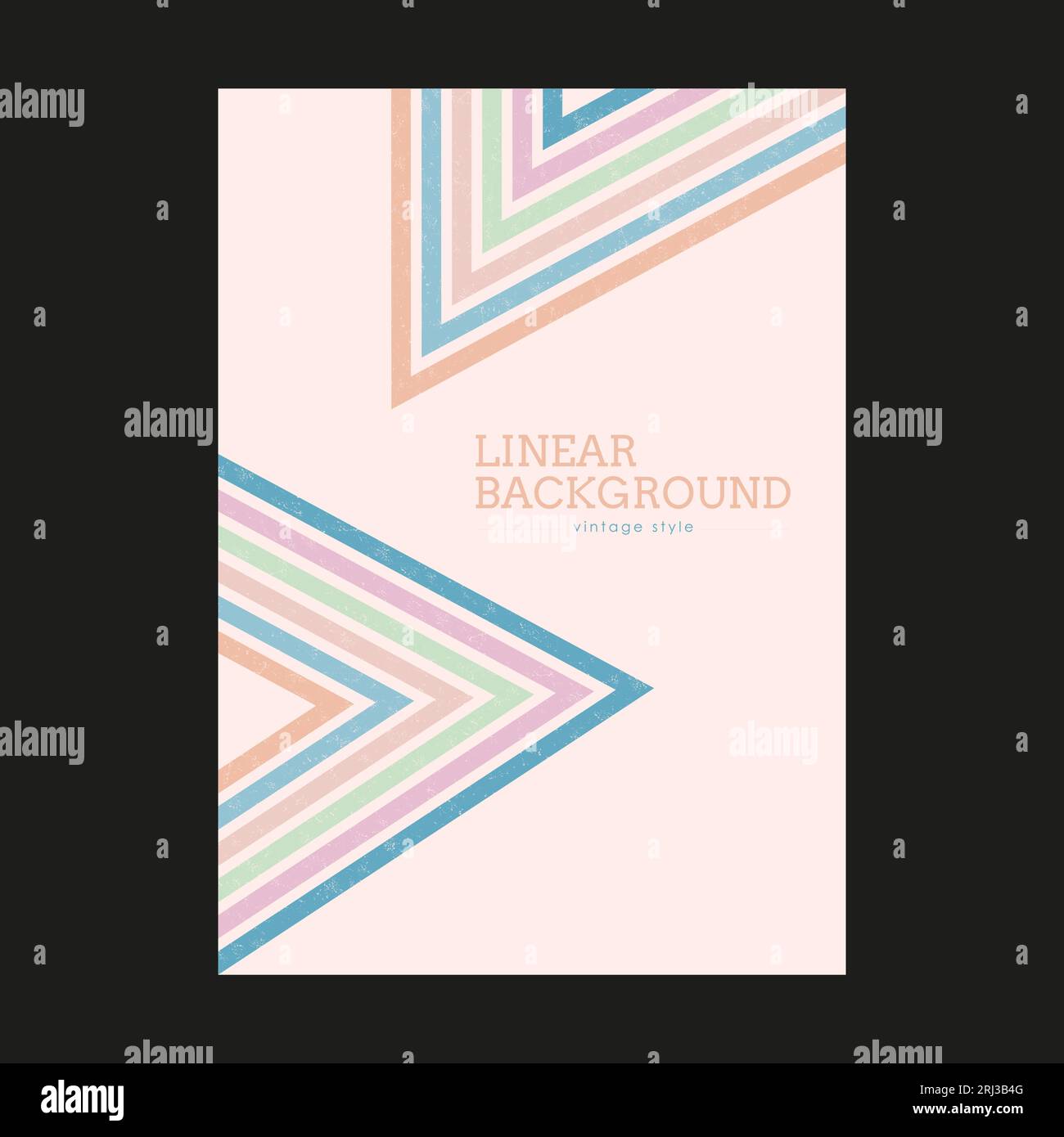 Linear design in vintage style. Abstract background with parallel ...