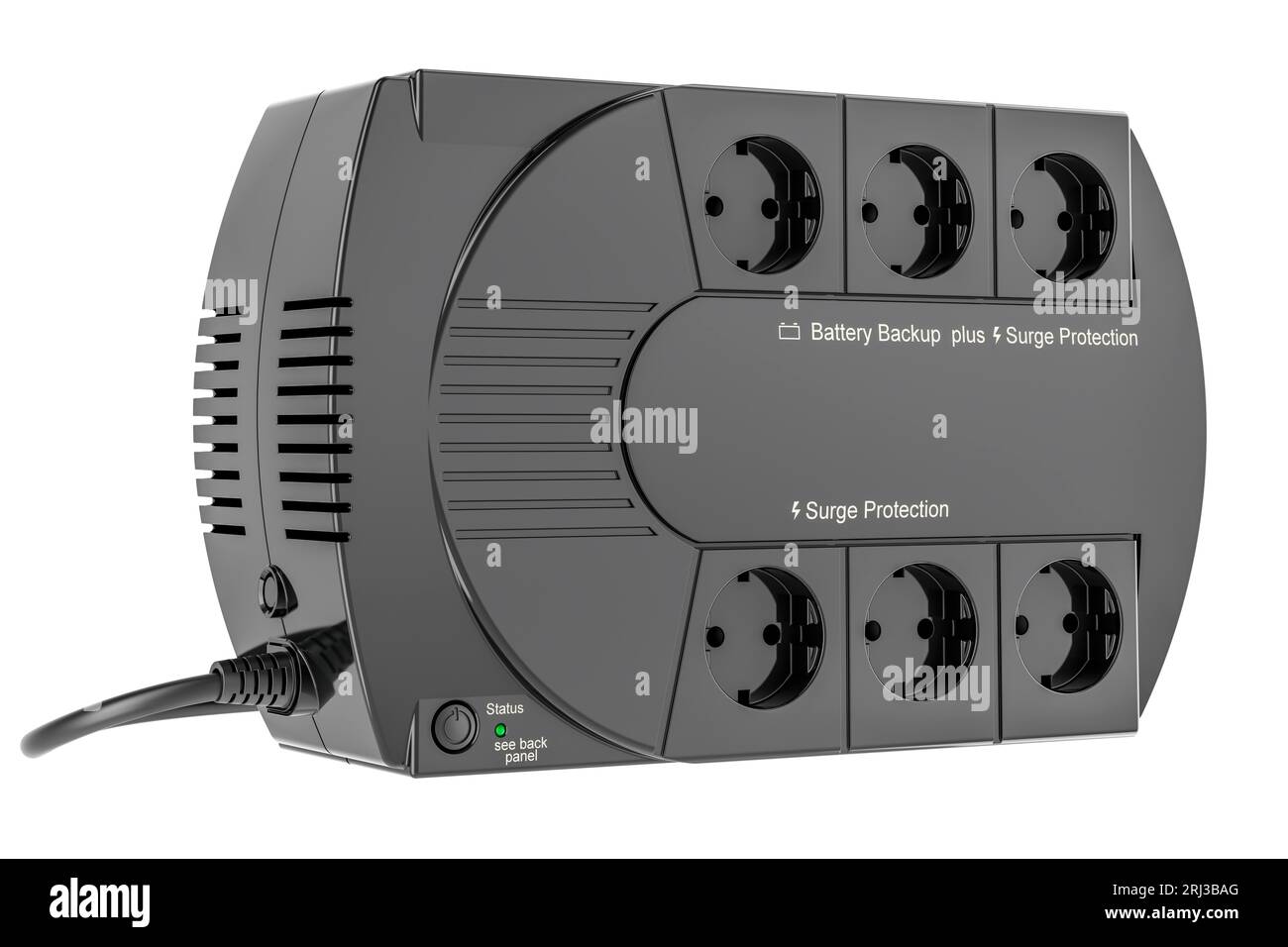 Uninterruptible power supply UPS, 3D rendering isolated on white background Stock Photo - Alamy