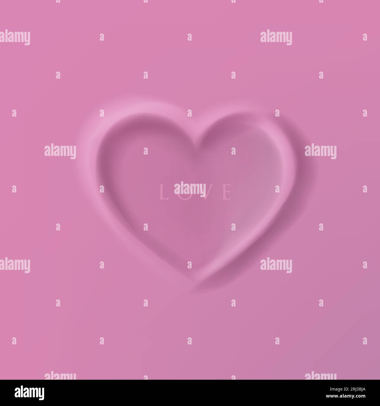 Abstract 3D pink heart shape background for love cosmetic products ...