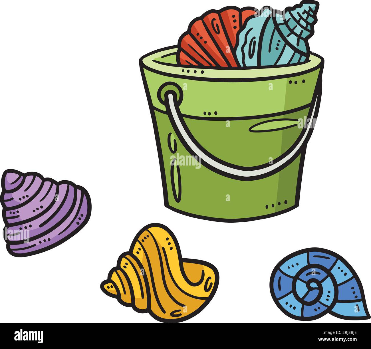 Shells cartoon hi-res stock photography and images - Alamy