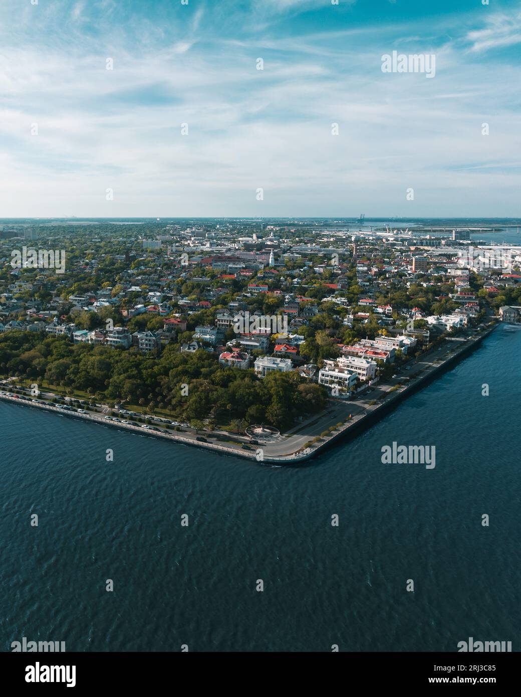 Downtown charleston aerial hi-res stock photography and images - Alamy