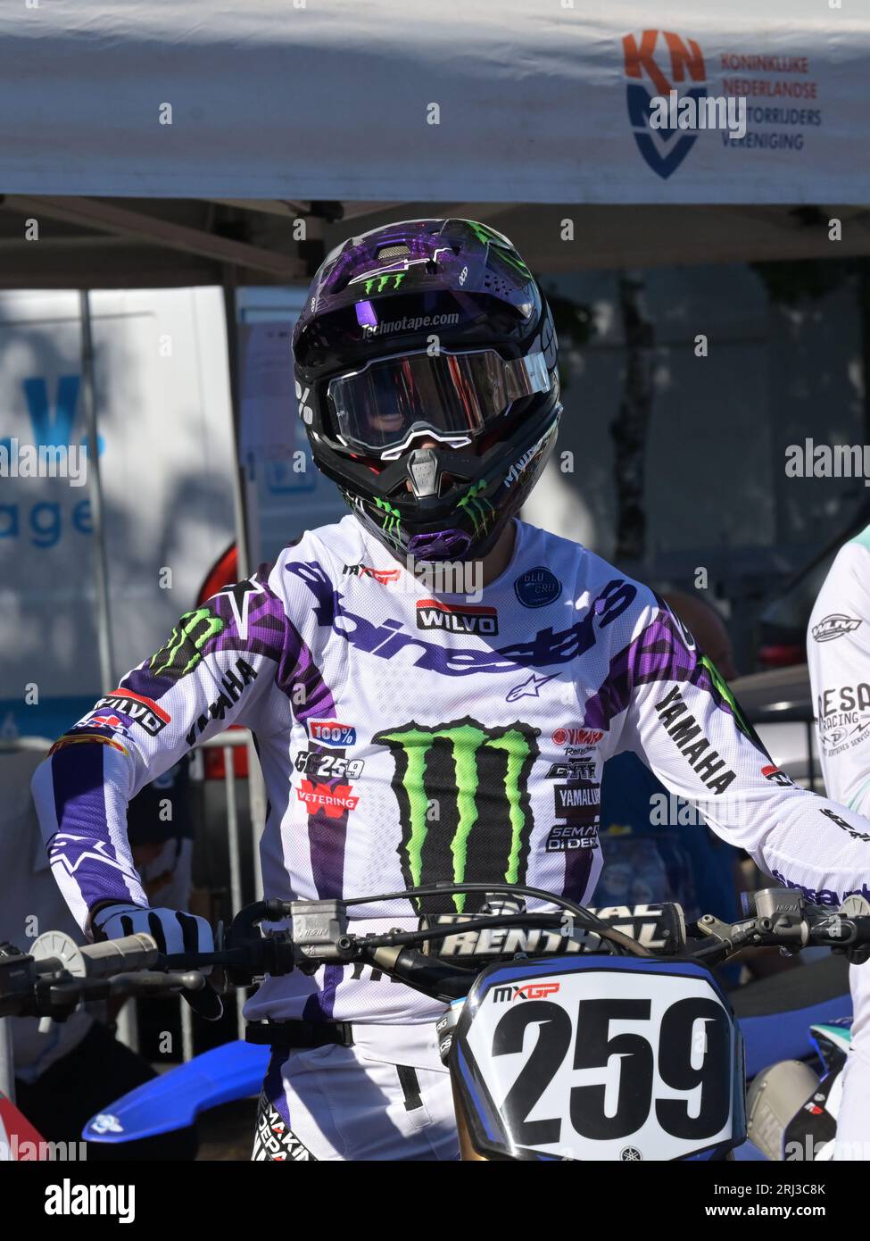Monster energy yamaha factory mxgp racing team hi-res stock photography ...