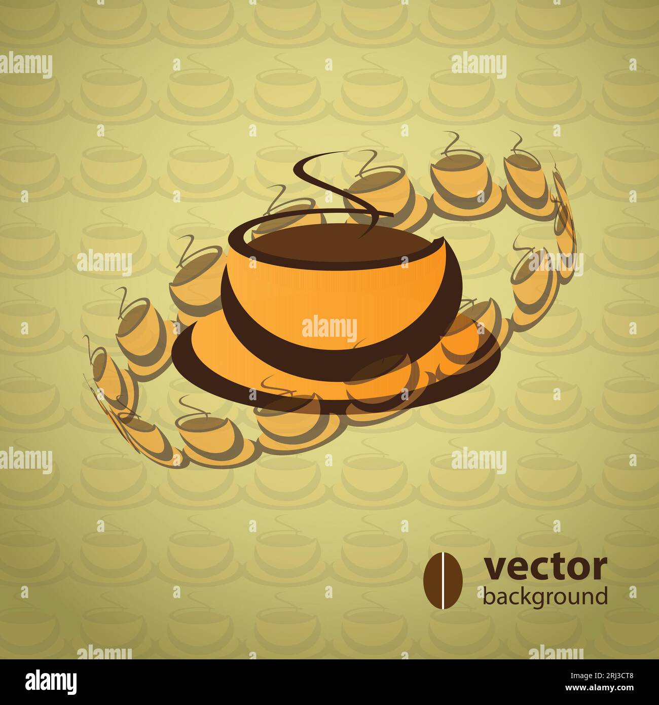 Vector picture coffee cup Stock Vector Images - Alamy