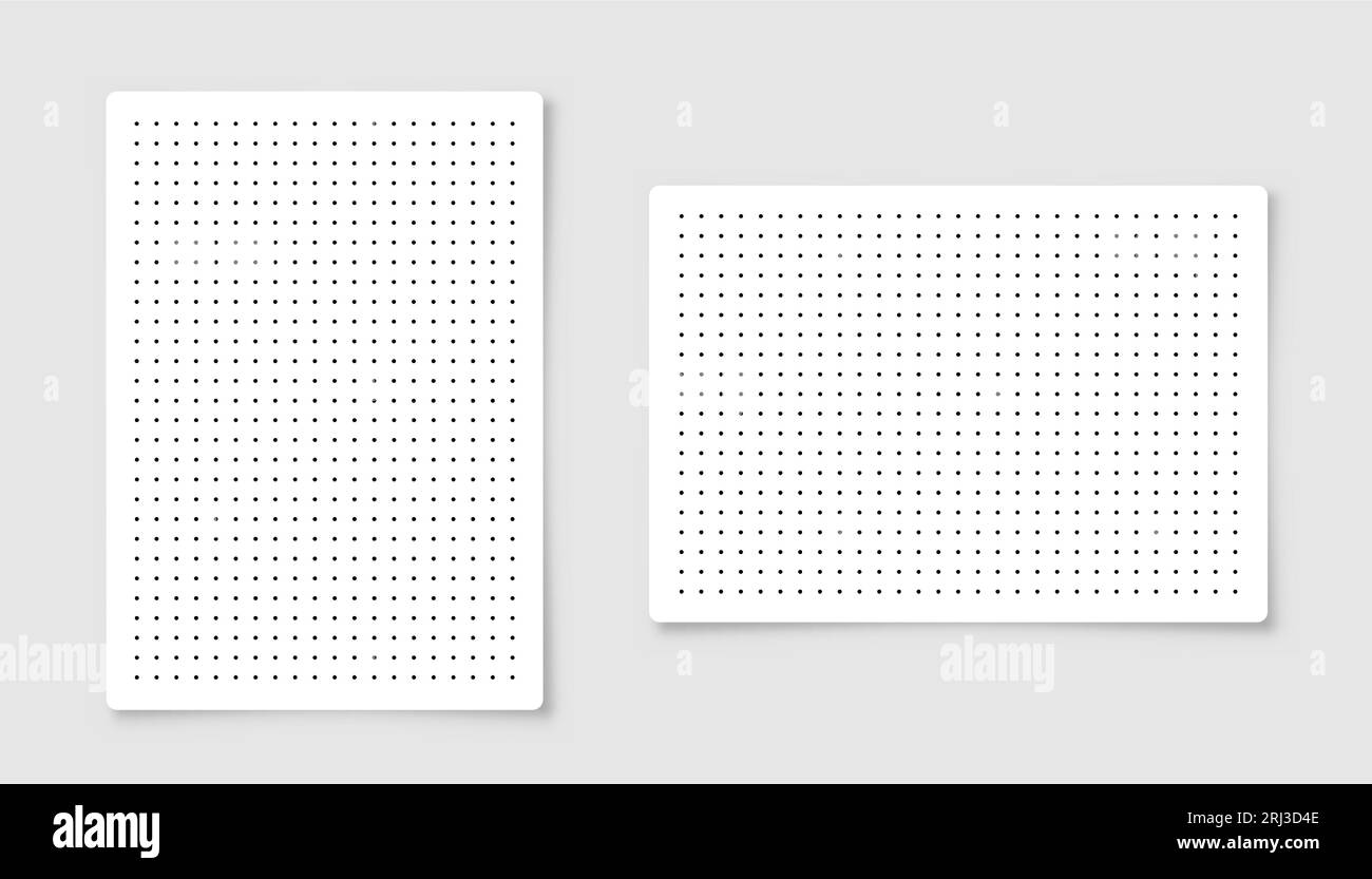 Dotted graph paper with grid. Polka dot pattern, geometric texture for ...