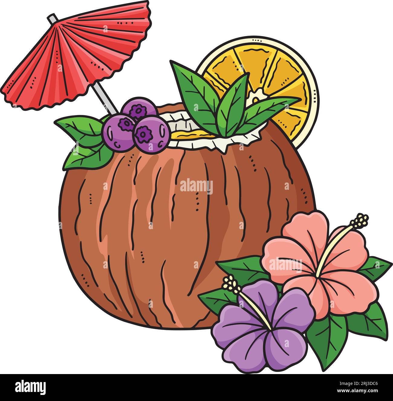 Coconut Drink Clipart