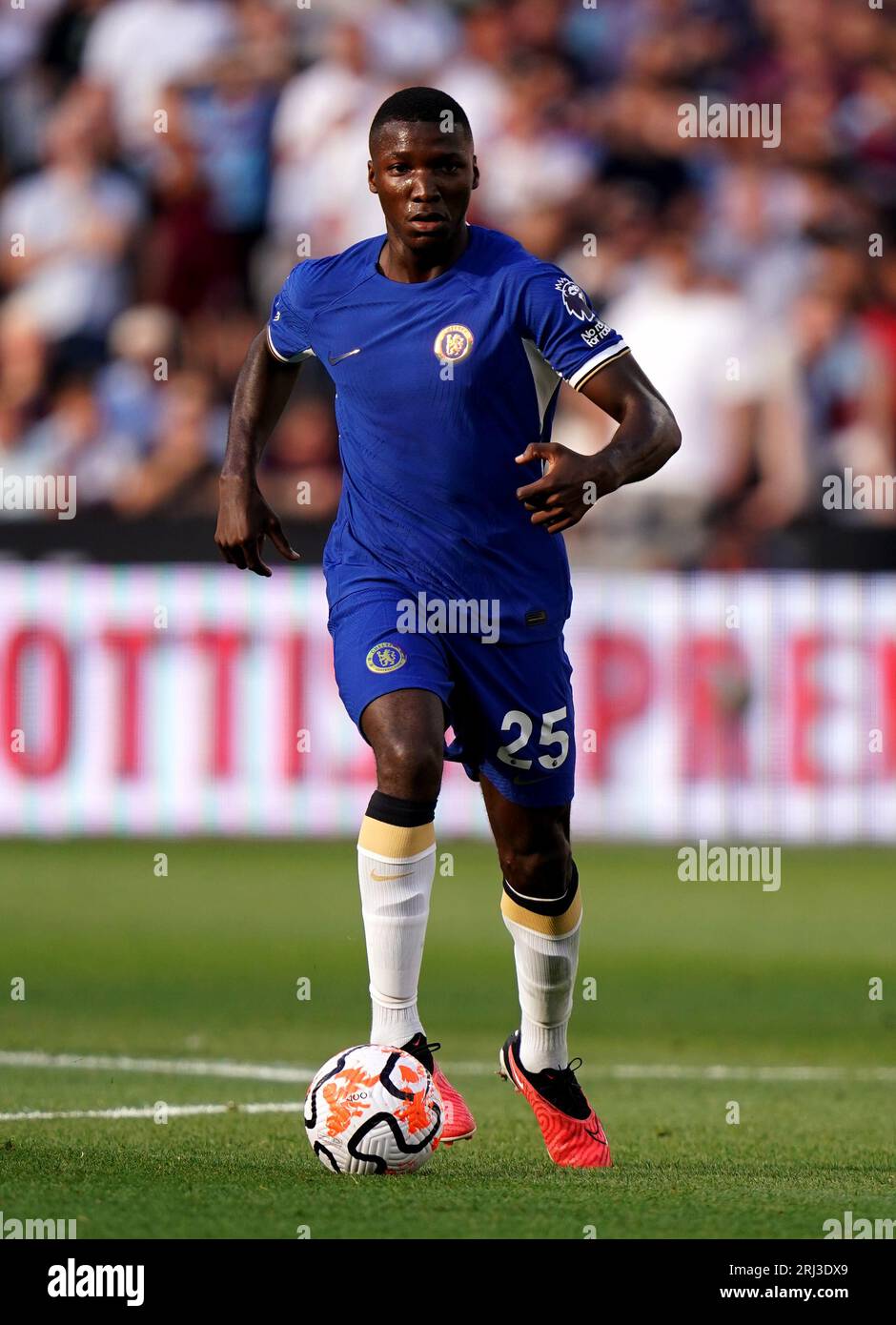 Chelsea’s Moises Caicedo during the Premier League match at the London ...