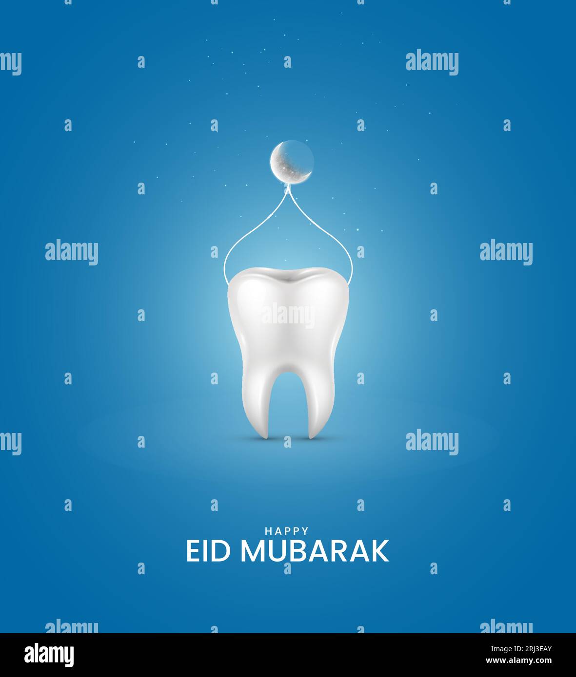Eid Mubarak, Creative ads design for social media. 3D illustration ...