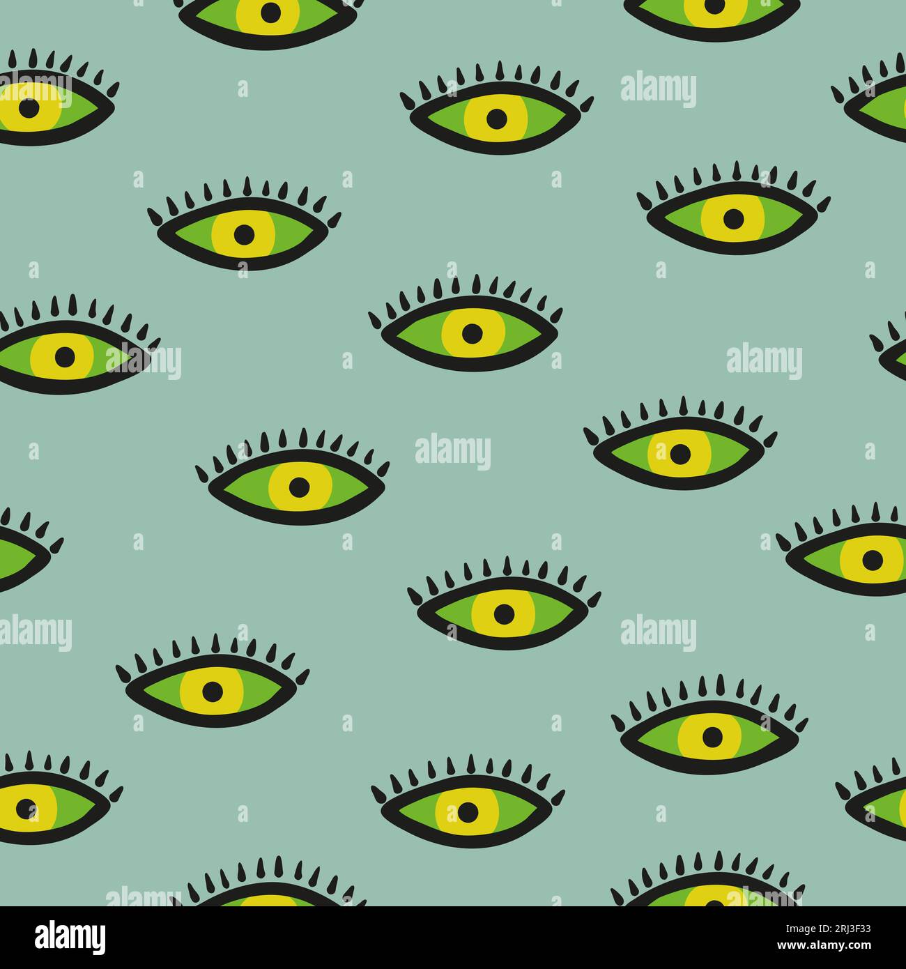 Seamless abstract eyes pattern. Vector psychedelic background Stock ...