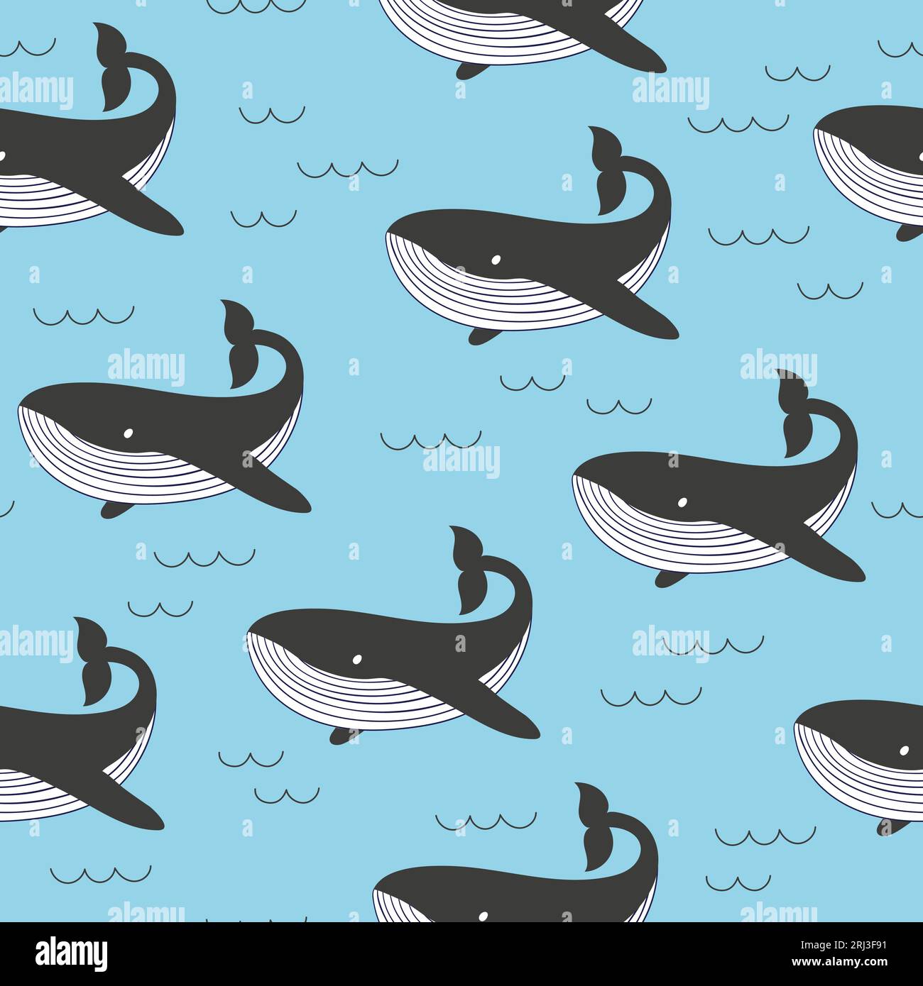 Whales pattern hi-res stock photography and images - Alamy
