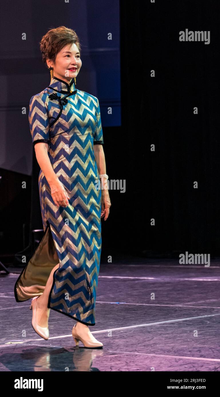 Edinburgh, Scotland, UK, 20 August 2023. Cheongsam Show at Edinburgh ...