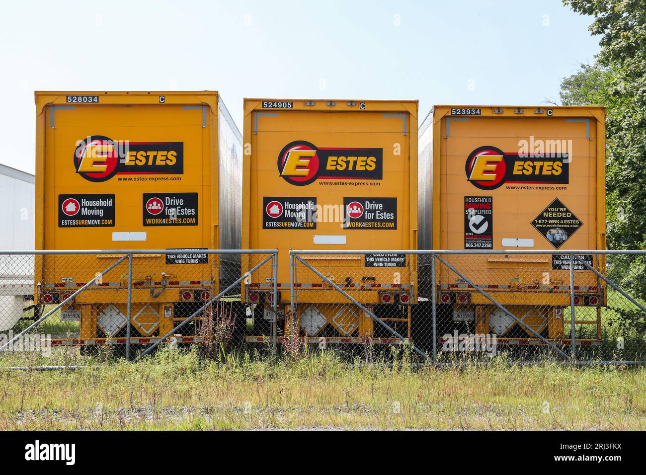 Estes express lines logo hi-res stock photography and images - Alamy