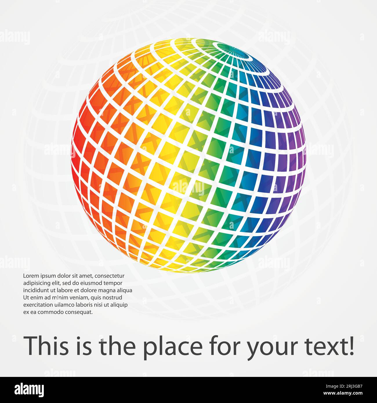 Colorful Checkered Sphere - Globe Design Vector Stock Vector Image ...