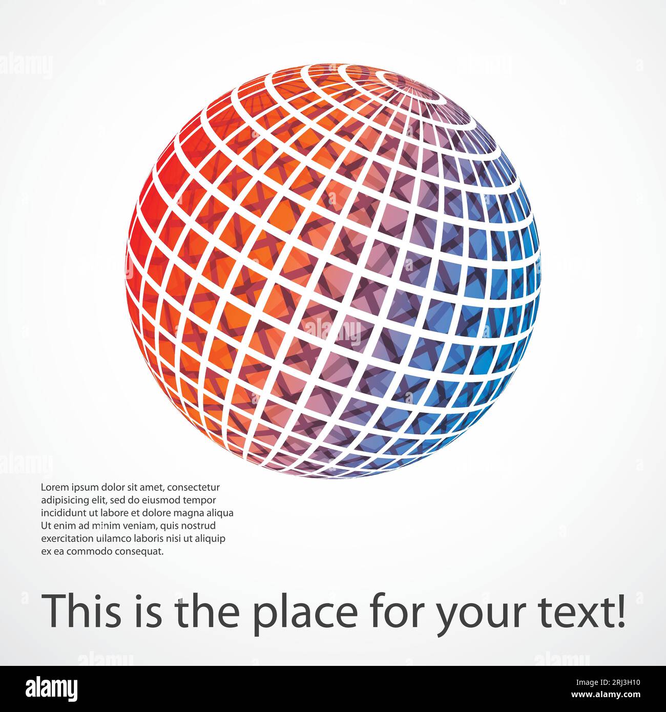 Colorful Checkered Sphere - Globe Design Vector Stock Vector Image ...