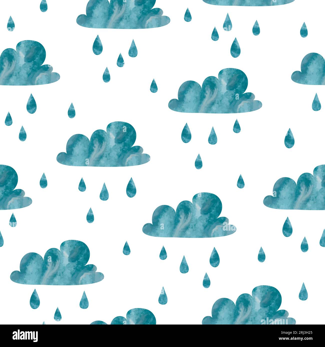 Rain cloud with drops Cut Out Stock Images & Pictures - Alamy