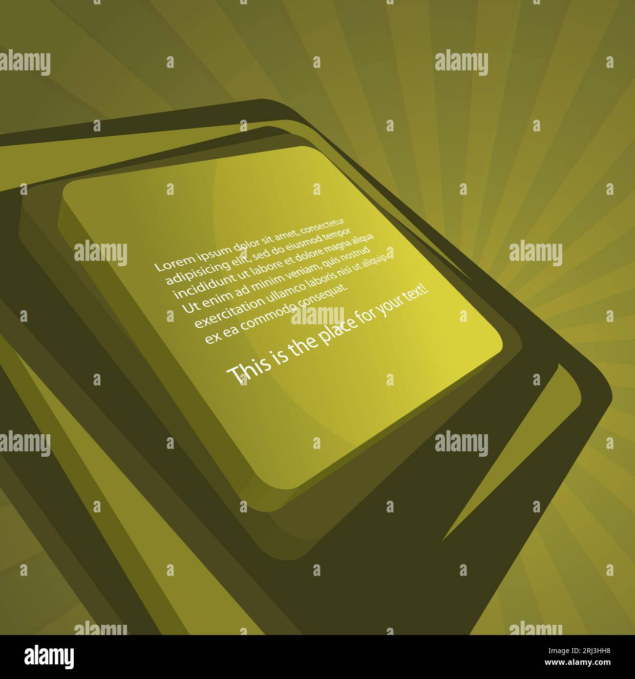 Green Abstract 3D Background Design Illustration in Editable Vector ...