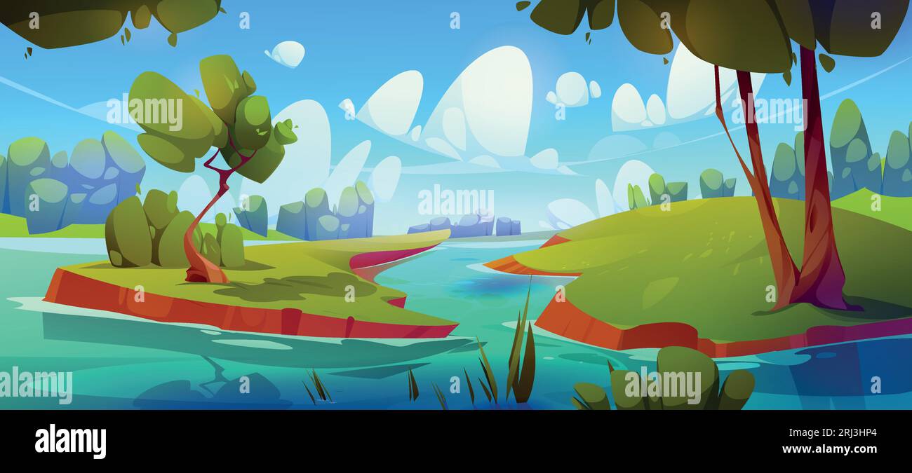Peaceful glade Stock Vector Images - Alamy