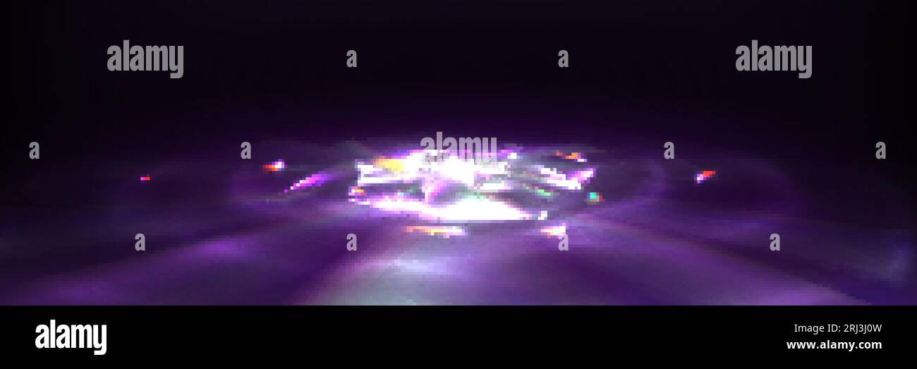 Light flare crystal glass prism overlay with rainbow effect background ...