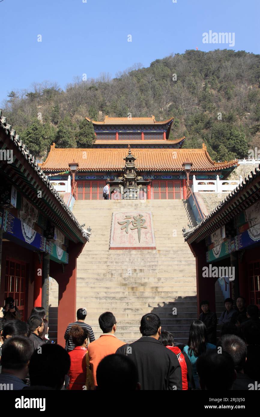 temple landscape architecture, Chinese traditional architectural style ...