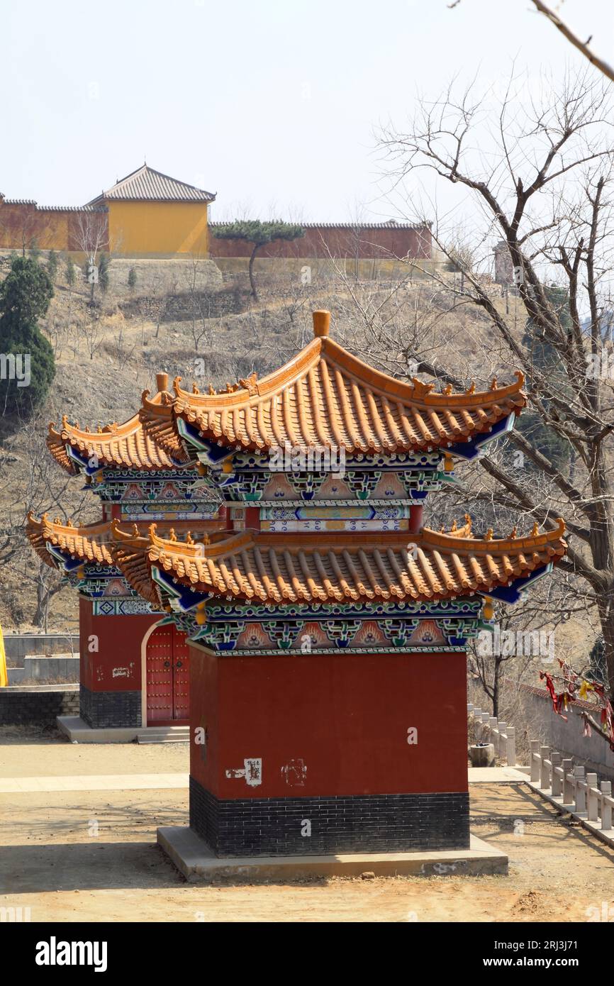 temple landscape architecture, Chinese traditional architectural style ...