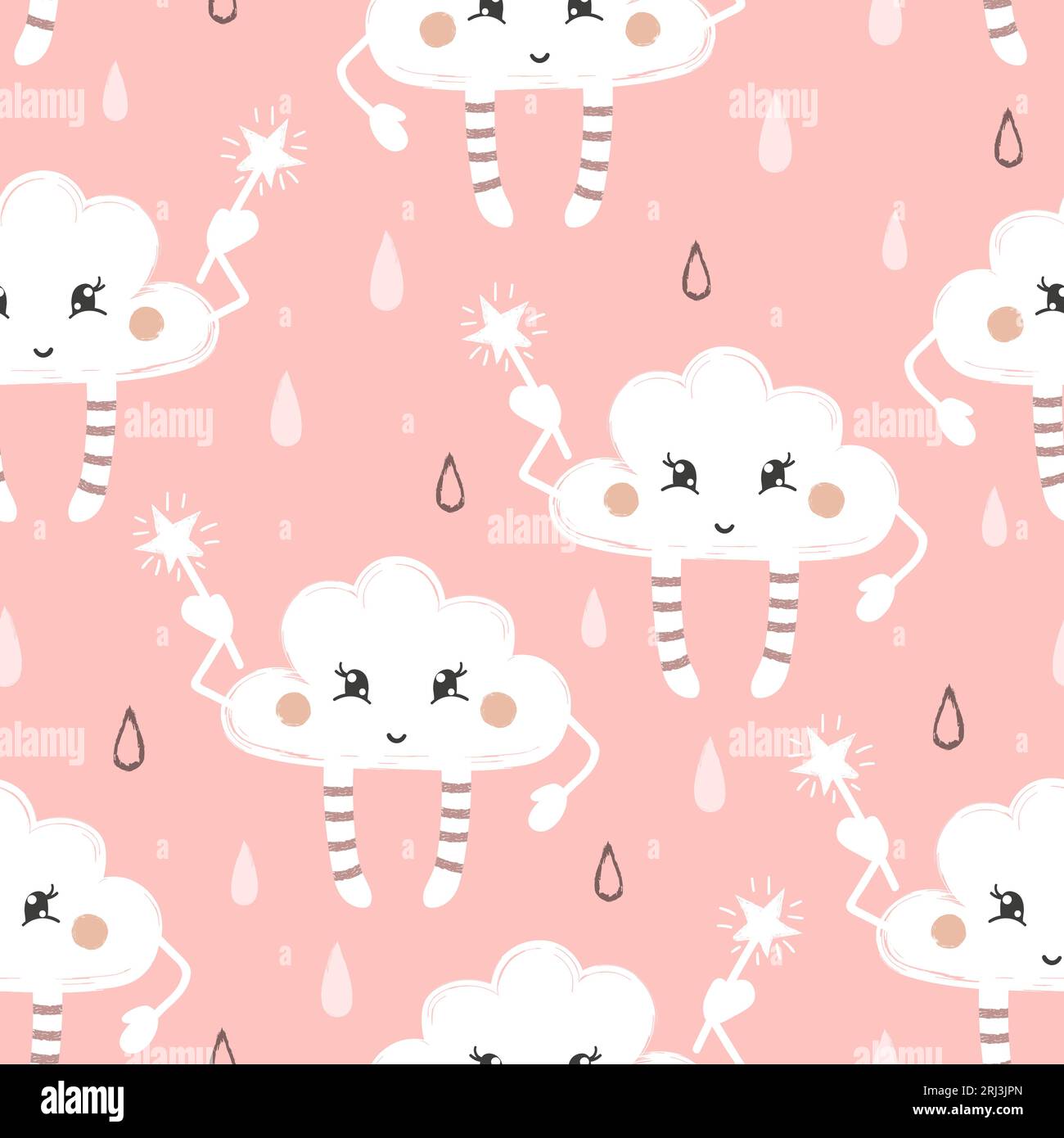 Seamless childish cute cartoon clouds pattern Stock Vector Image & Art ... Seamless childish cute cartoon clouds pattern Stock Vector Image & Art ...