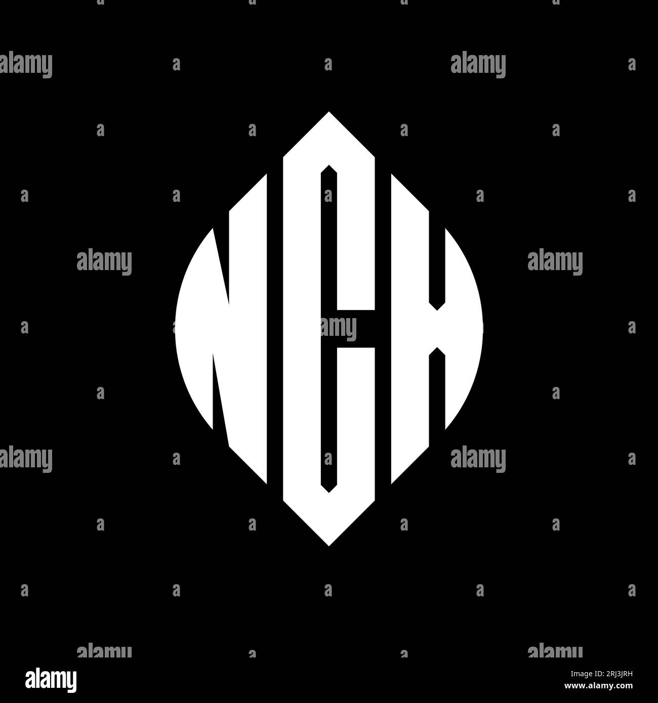 Ncx logo design Black and White Stock Photos & Images - Alamy