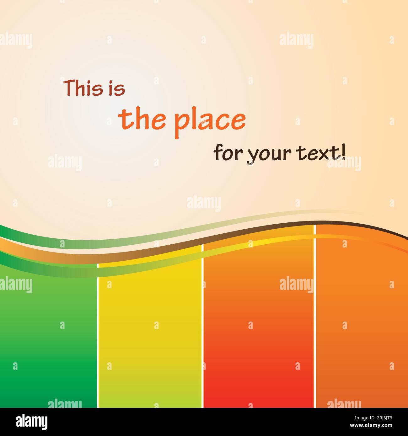 Colorful Wavy Card Background Design - Illustration Template in Freely ...