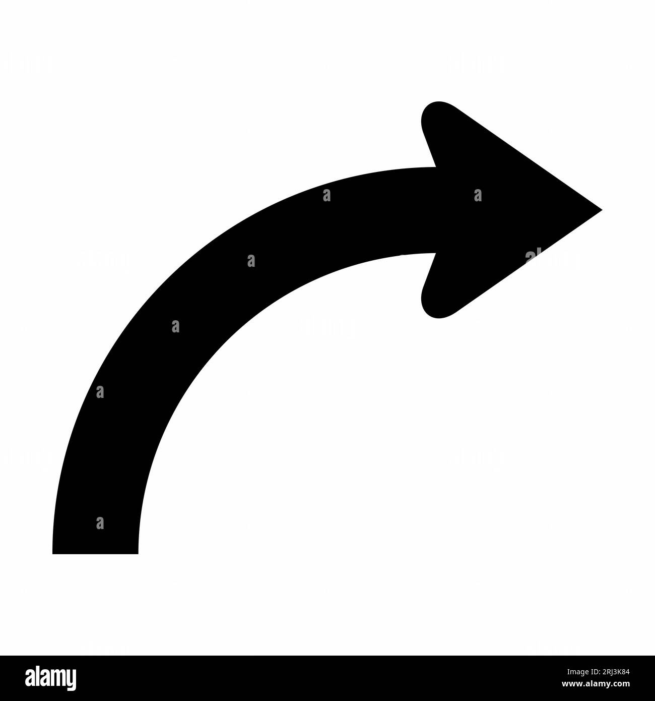 Right curve icon isolated on white background Stock Vector Image & Art - Alamy