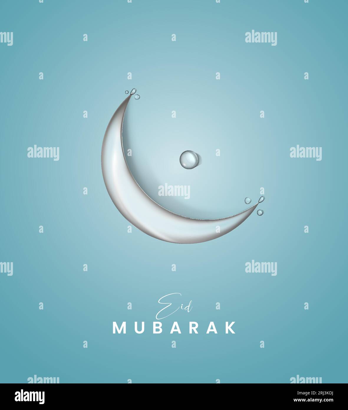 Eid Mubarak, Creative ads design for social media. 3D illustration ...