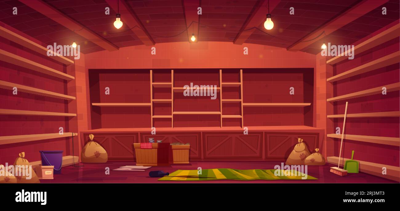 Empty home basement Stock Vector Images - Alamy