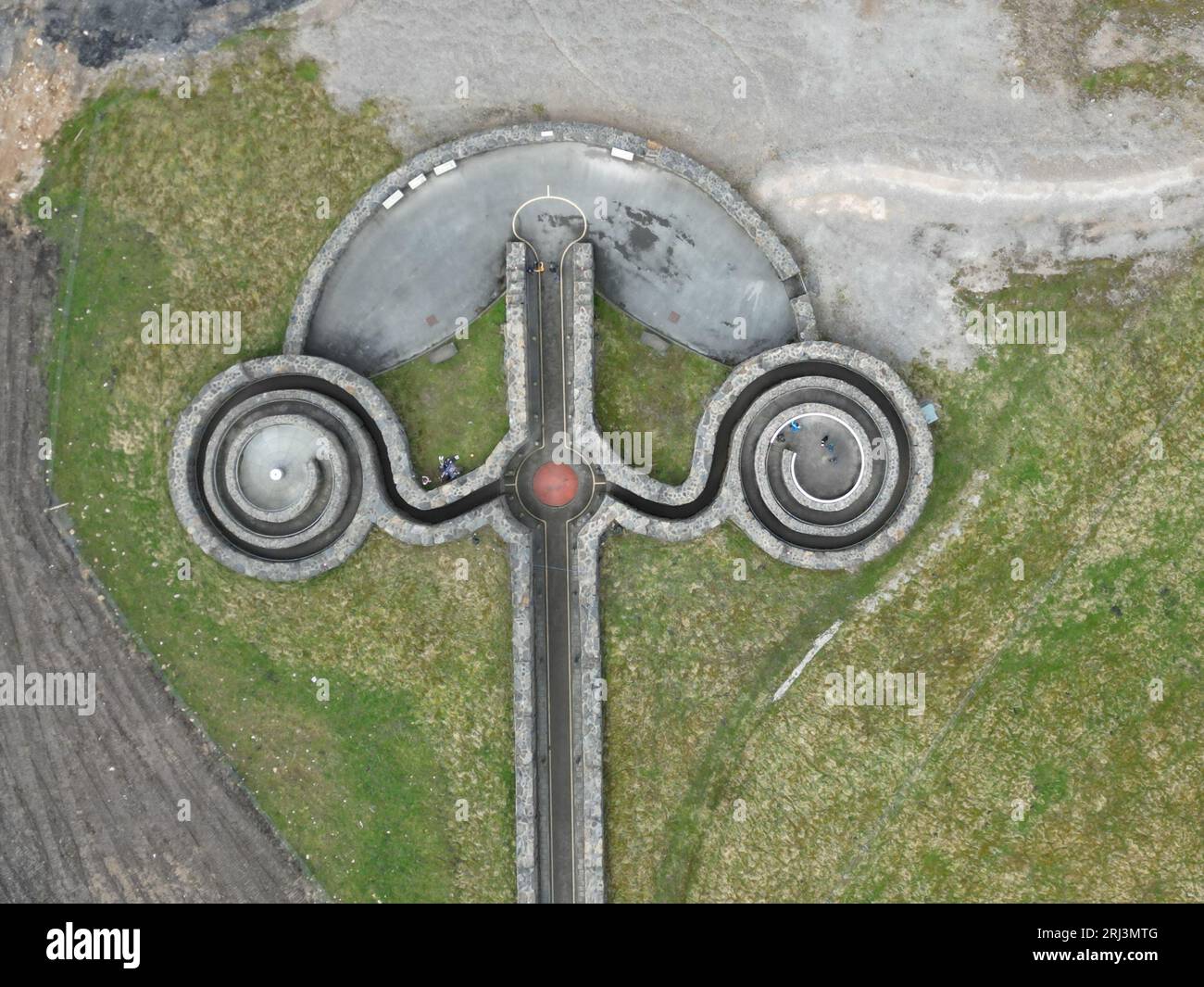 Aerial shot of Coldstones Cut, Yorkshire, UK Stock Photo - Alamy