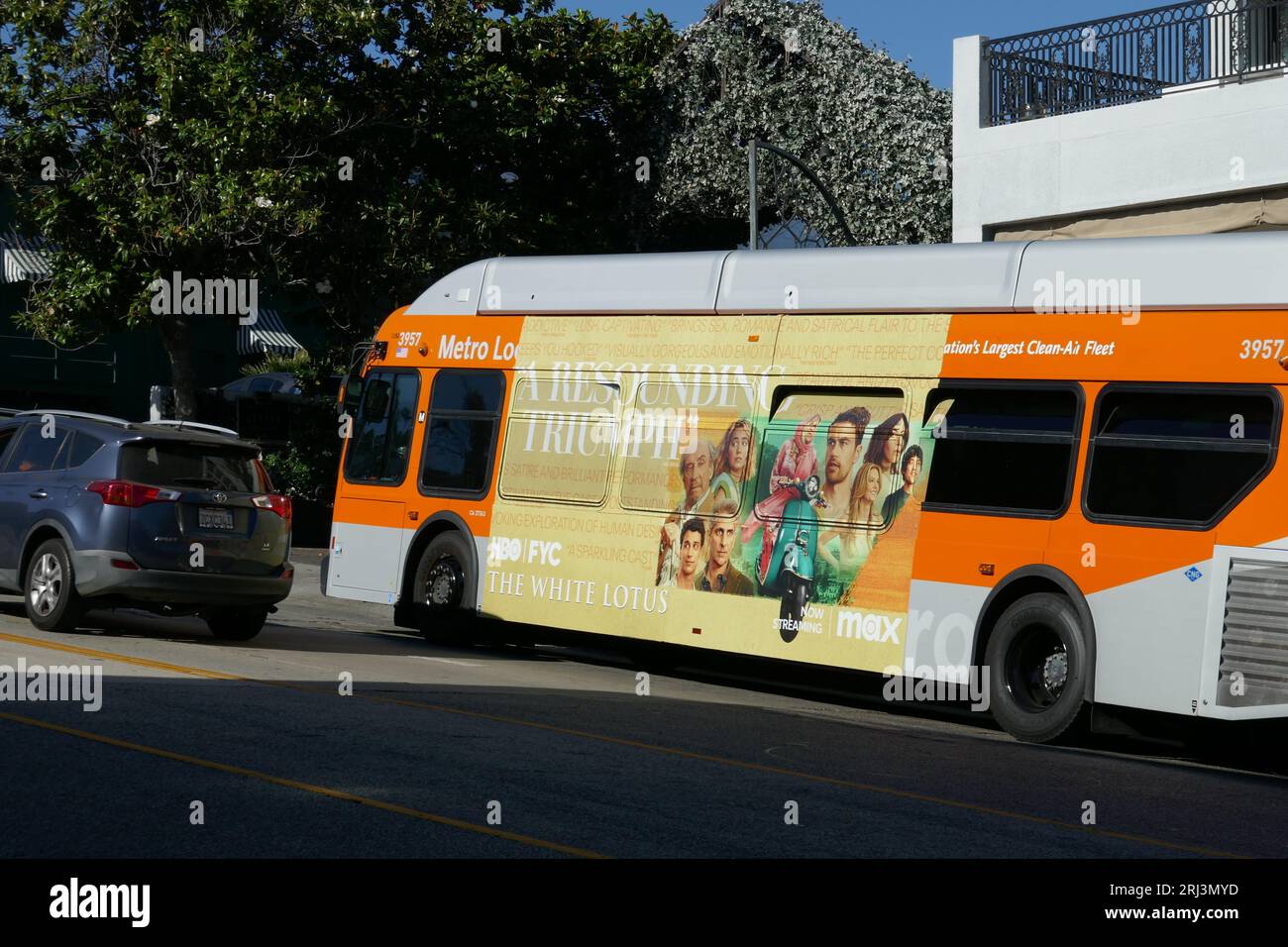Los Angeles, California, USA 20th July 2023 The White Lotus Bus on July ...