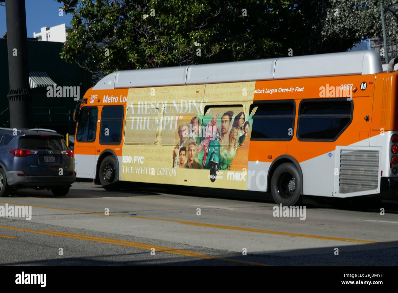 Los Angeles, California, USA 20th July 2023 The White Lotus Bus on July ...