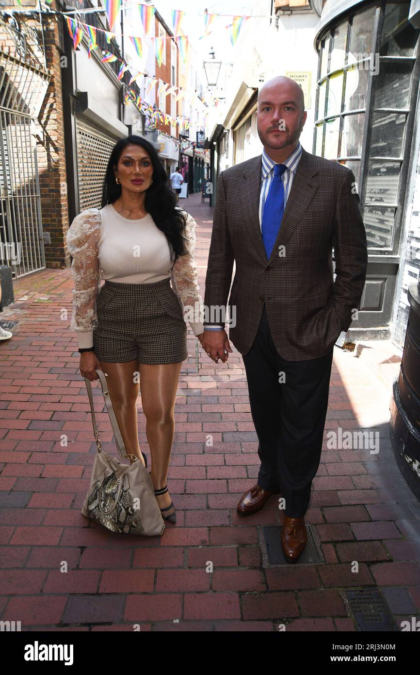 Actress Jeanine Nerissa Sothcott out and about in the Lanes in Brighton ...