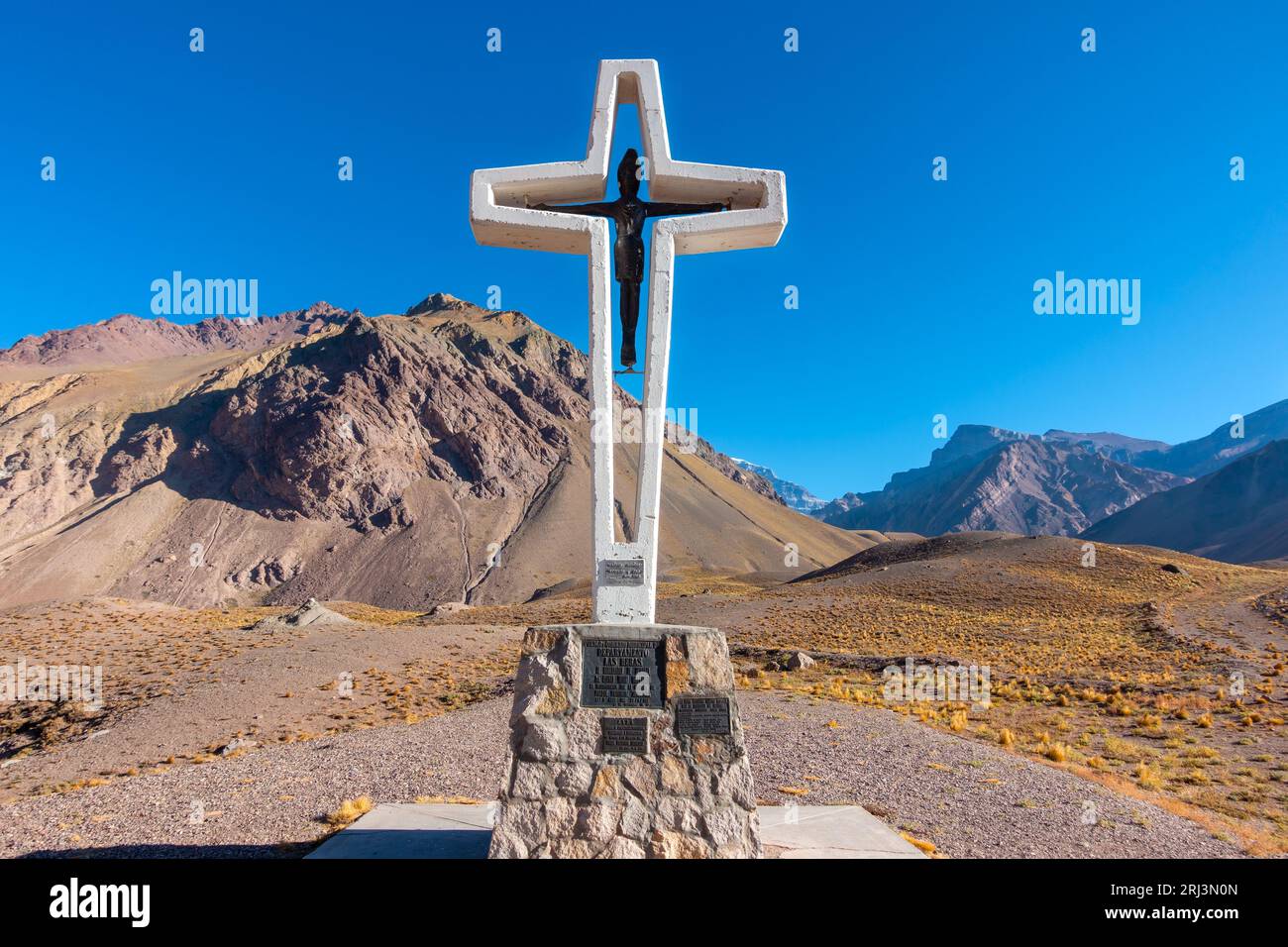 Isolated Large Religious Catholic Crucifix Cross Outdoor Landmark ...