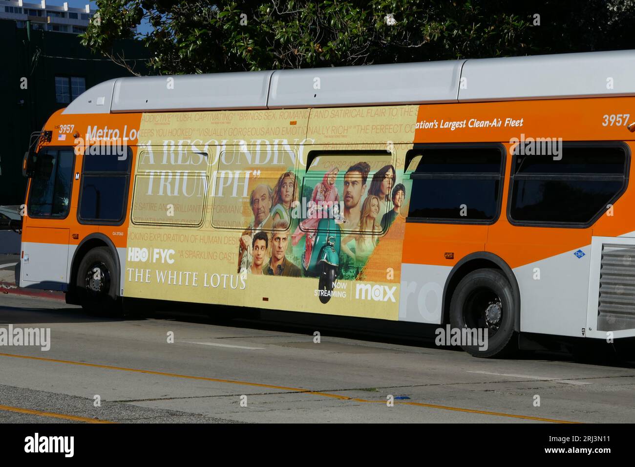 Los Angeles, California, USA 20th July 2023 The White Lotus Bus on July ...