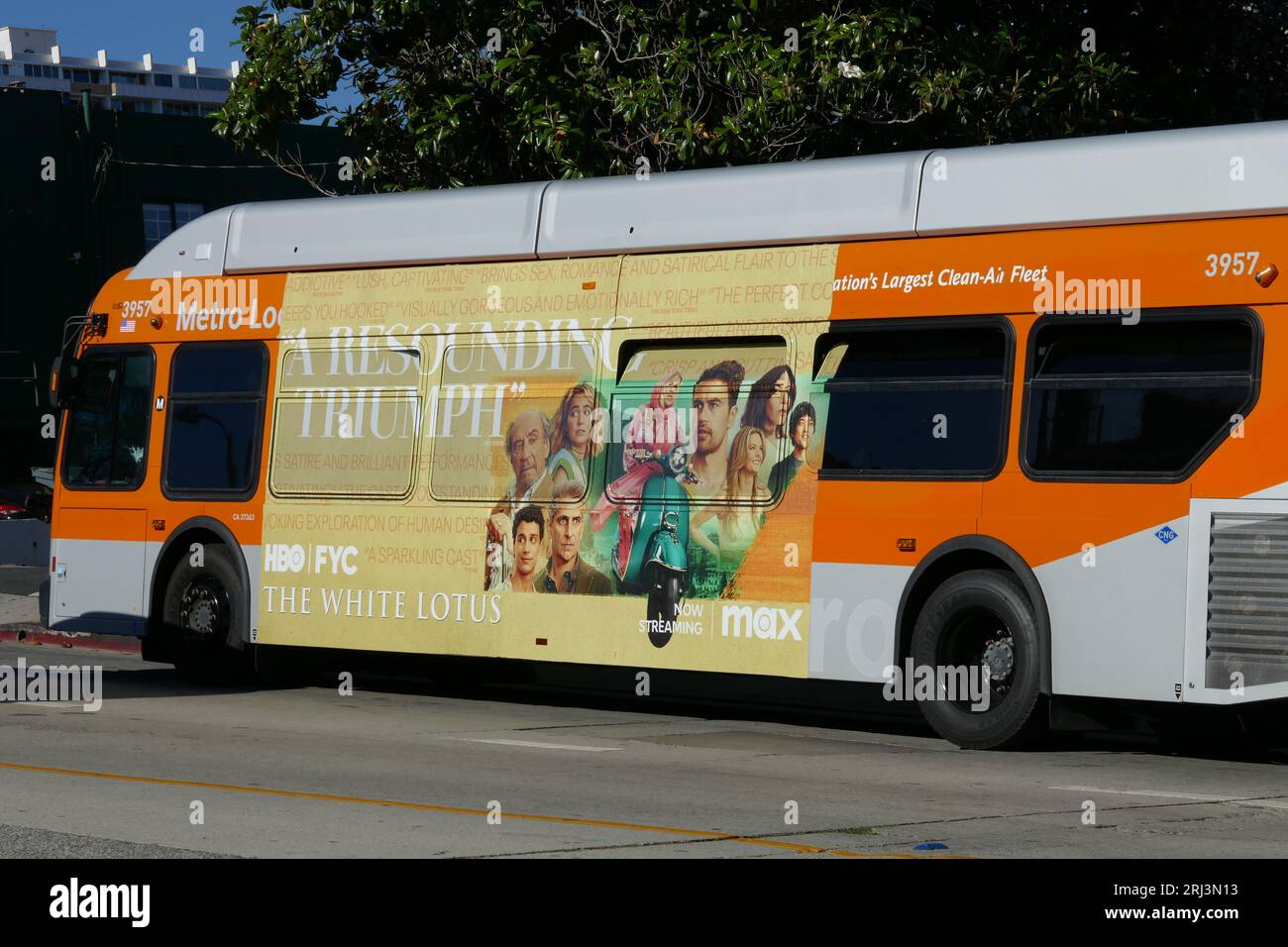 Los Angeles, California, USA 20th July 2023 The White Lotus Bus on July ...