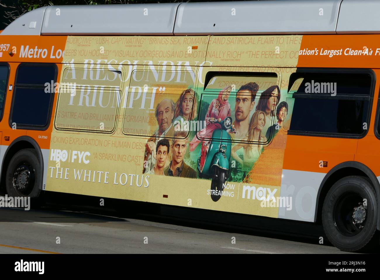 Los Angeles, California, USA 20th July 2023 The White Lotus Bus on July ...