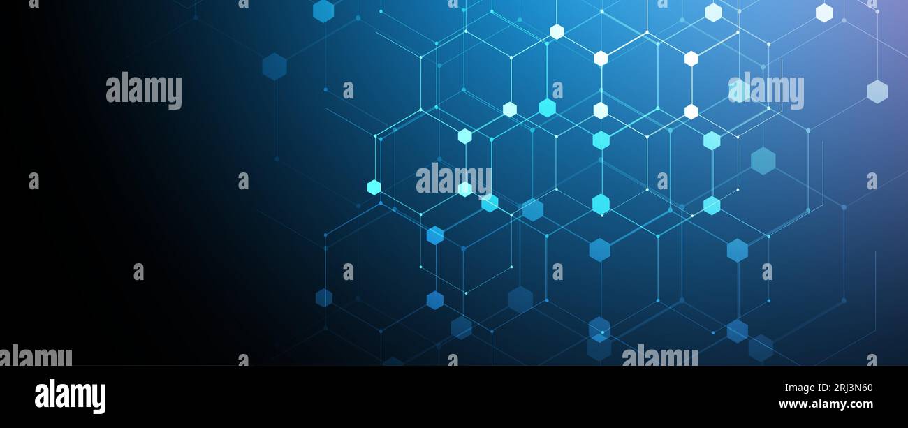 Geometric hexagon abstract background with simple polygonal elements ...