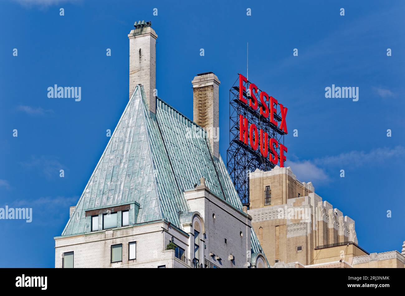You can’t miss the giant red neon Essex House sign facing Central Park ...