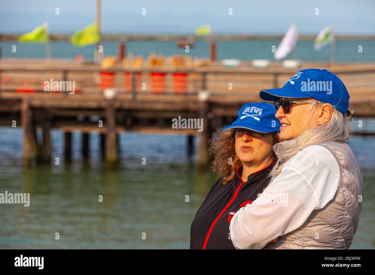 Dragon Boat race spectators in Richmond British Columbia Canada Stock ...