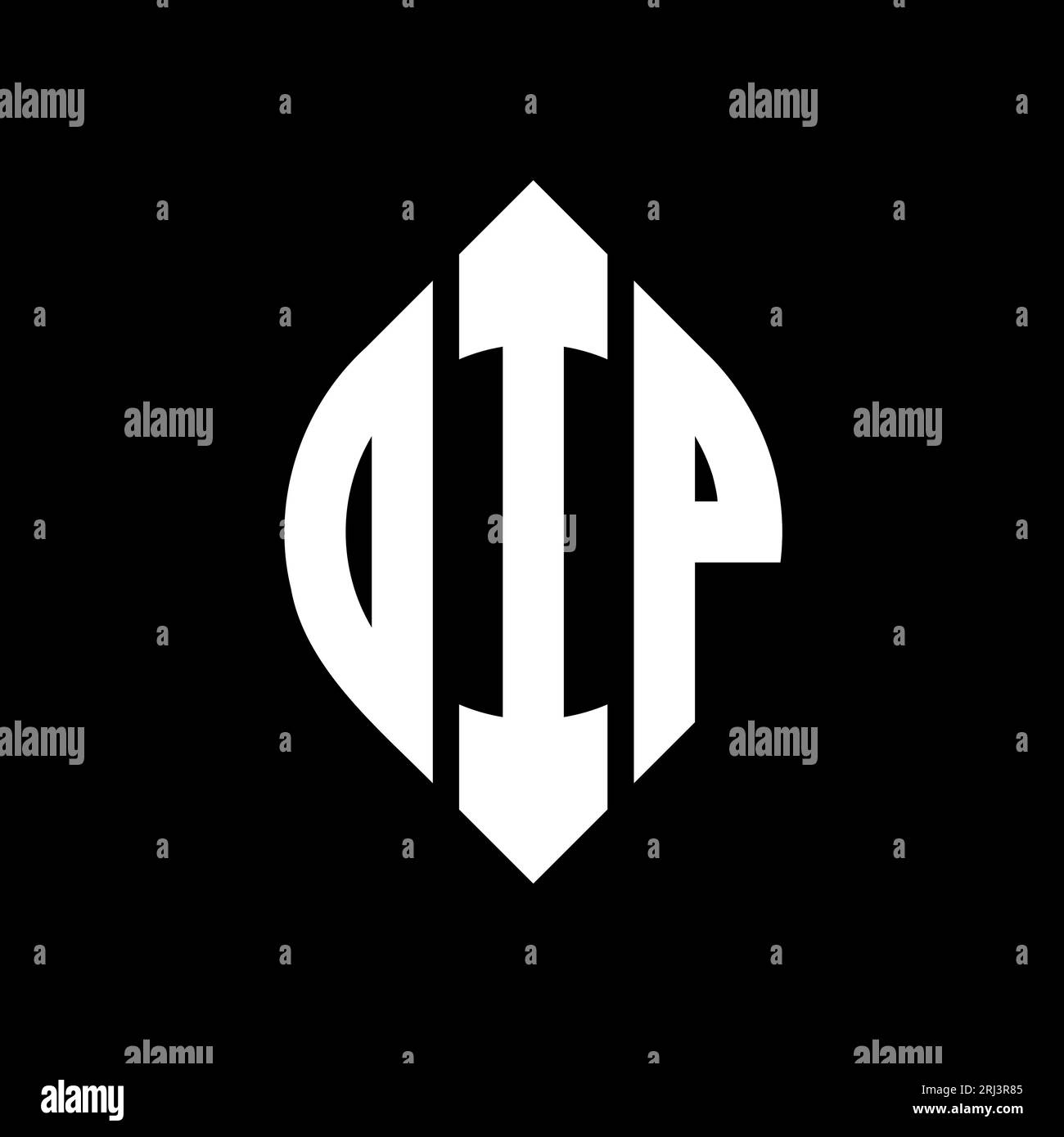 OIP circle letter logo design with circle and ellipse shape. OIP ...