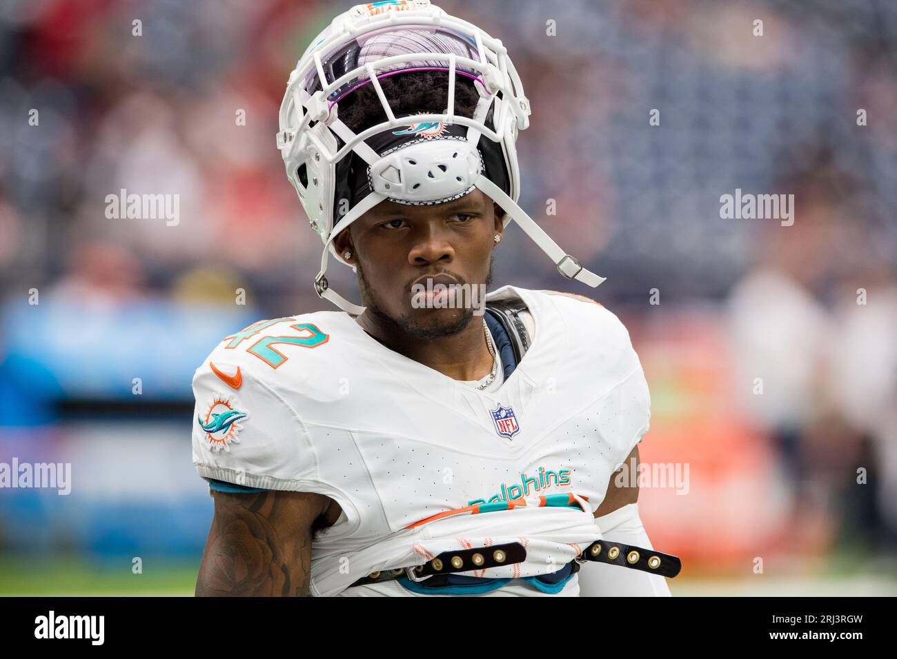 August 19, 2023: Miami Dolphins cornerback Bryce Thompson (42) during ...